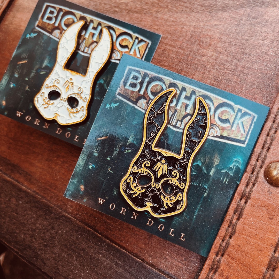 Bioshock Splicer Bunny Mask Enamel Pin - Etsy