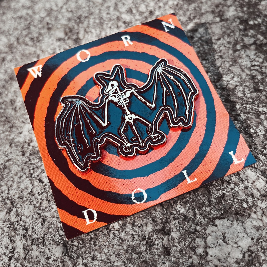 Bat Enamel Pin - Etsy