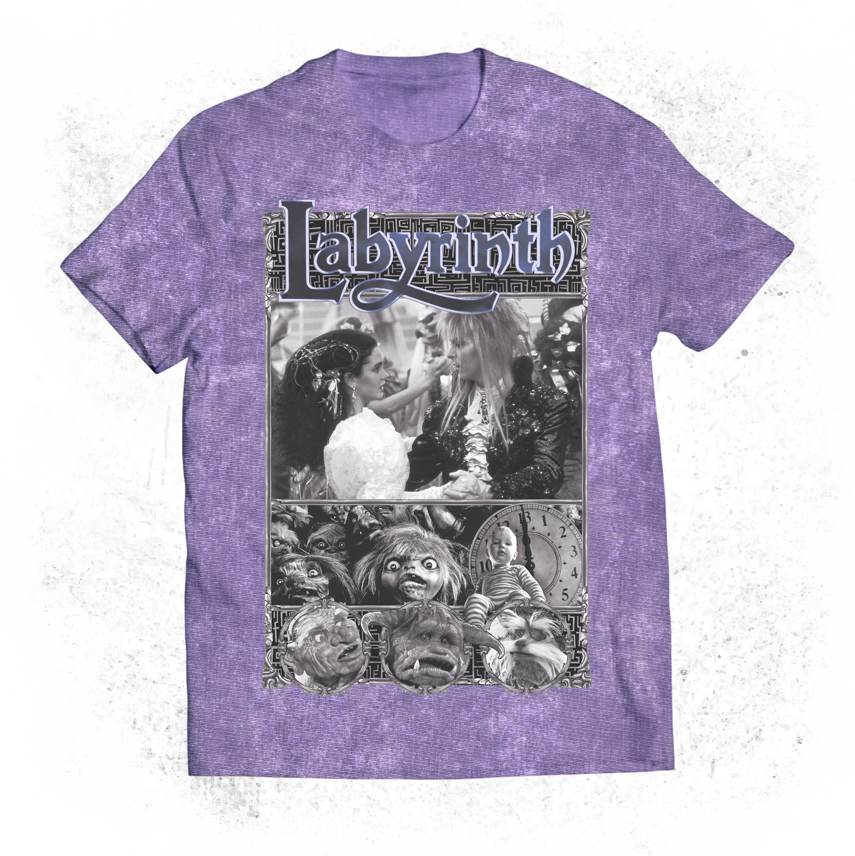 Labyrinth Quartz Purple Mineral Wash Shirt | Etsy