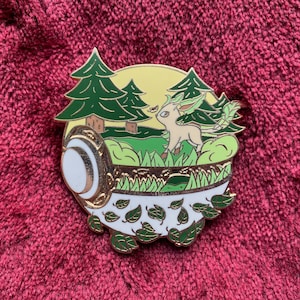 Leafeon Terrarium - Hard Enamel Pin - Etsy