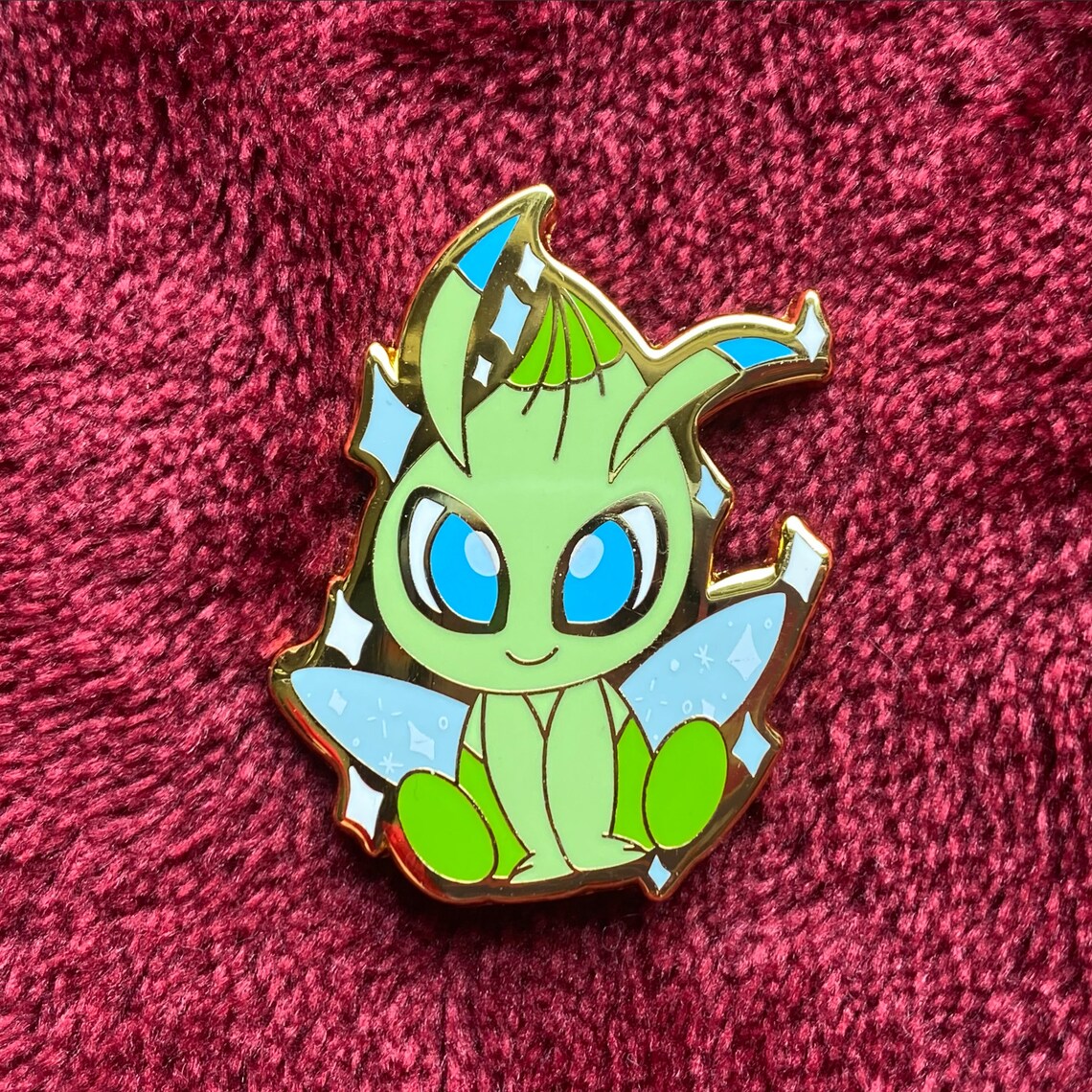 Celebi Hard Enamel Pin Sitting Pixies Series | Etsy