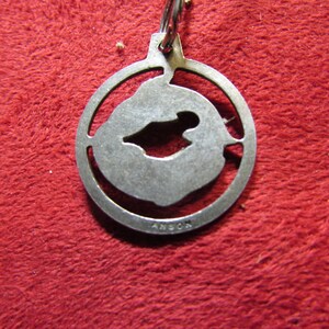 1960's ANSON Sterling Shark Pendant. Tiburon. Fish on 18" Sterling ...