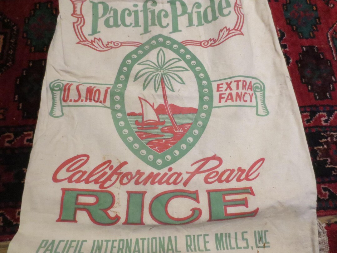 PACIFIC PRIDE U.S. No.1 Extra Fancy California Pearl Cloth Rice Bag 33 ...