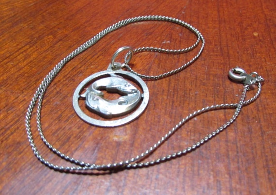 1960's ANSON Sterling Shark Pendant. Tiburon. Fish On… - Gem