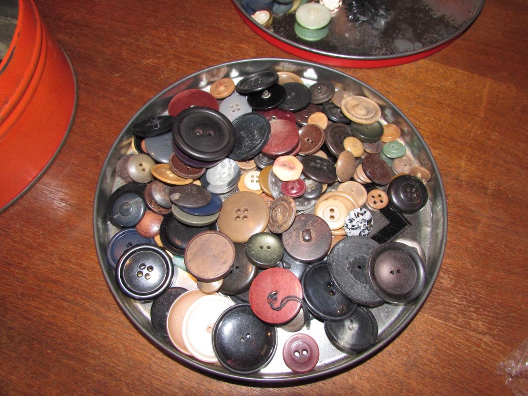 2 Tins of Antique and Vintage Buttons. Great for Crafts. - Etsy