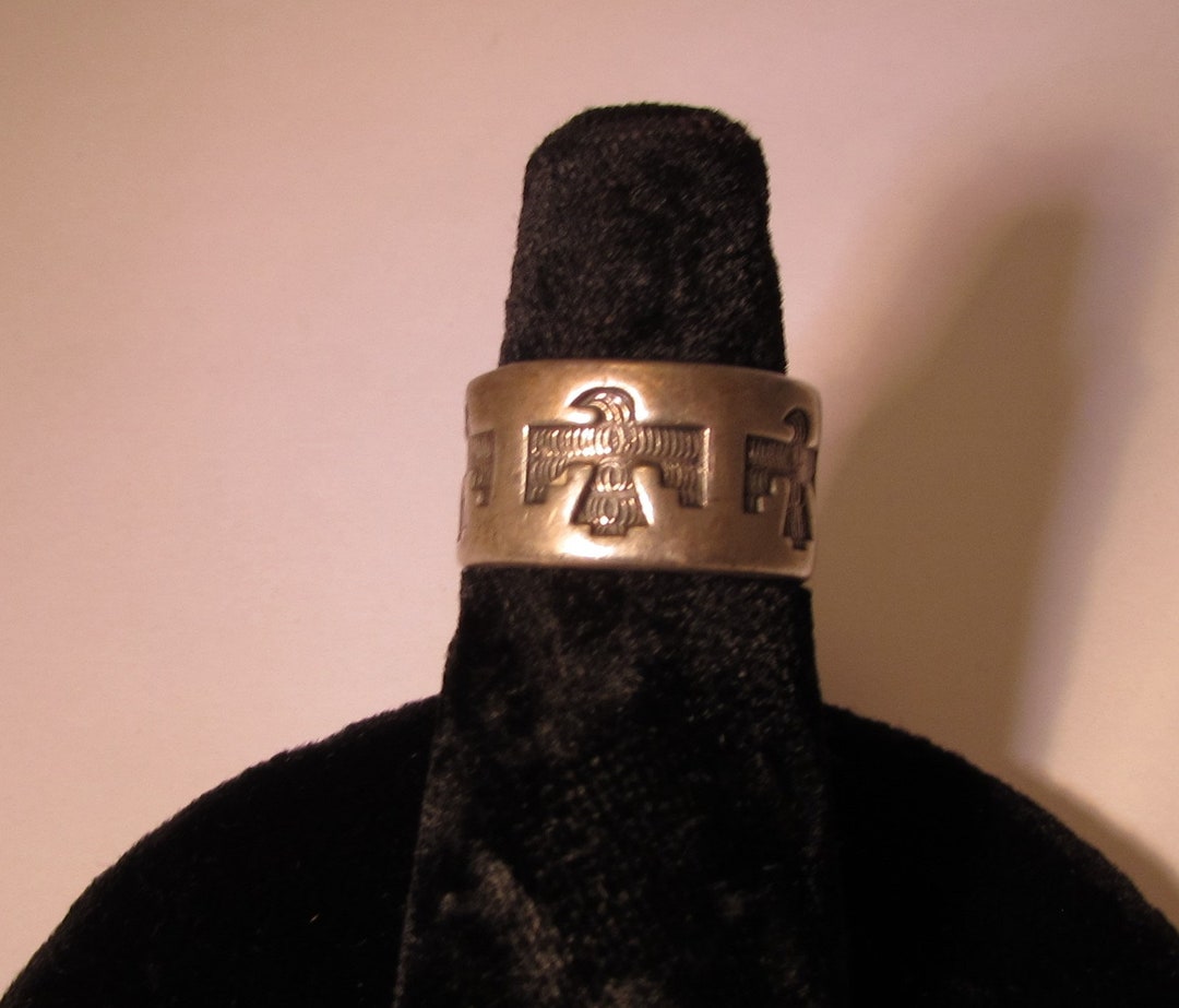 1940's Bell Trading Post Sterling Thunderbird Ring. Size 5. - Etsy