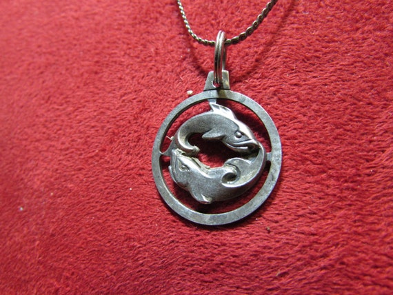 1960's ANSON Sterling Shark Pendant. Tiburon. Fish On… - Gem