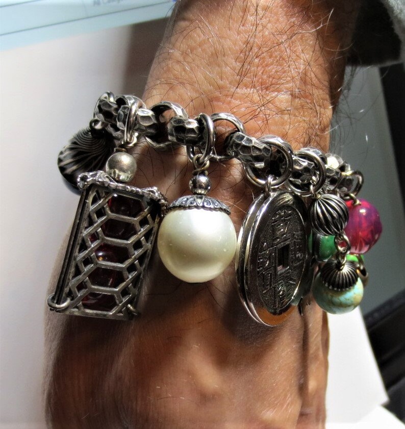 1950's Napier Chinese The.med Charm Bracelet. High Quality - Etsy