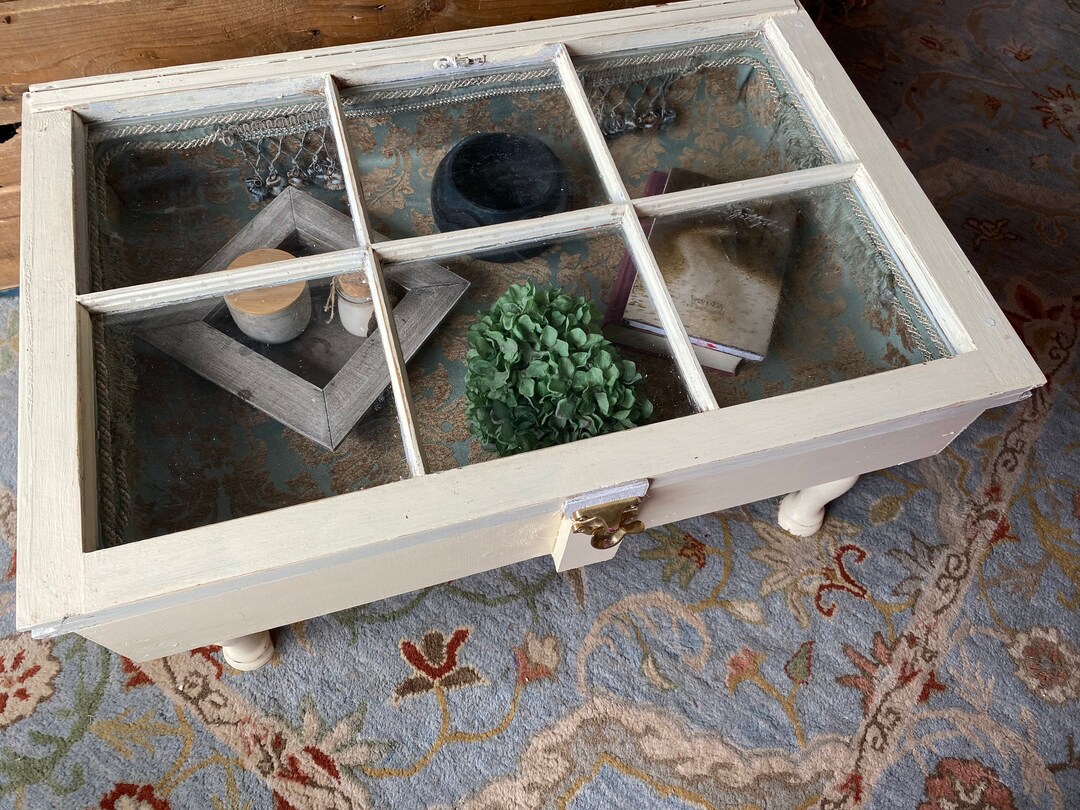 White Shadowbox Coffee Table - Etsy