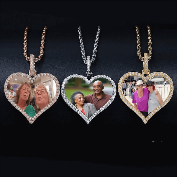 Custom Heart Necklace - Etsy