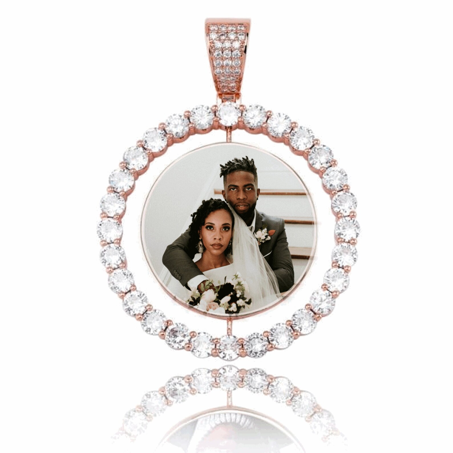 Custom Made Double Sided Round Photo Rotating Double-sided - Etsy