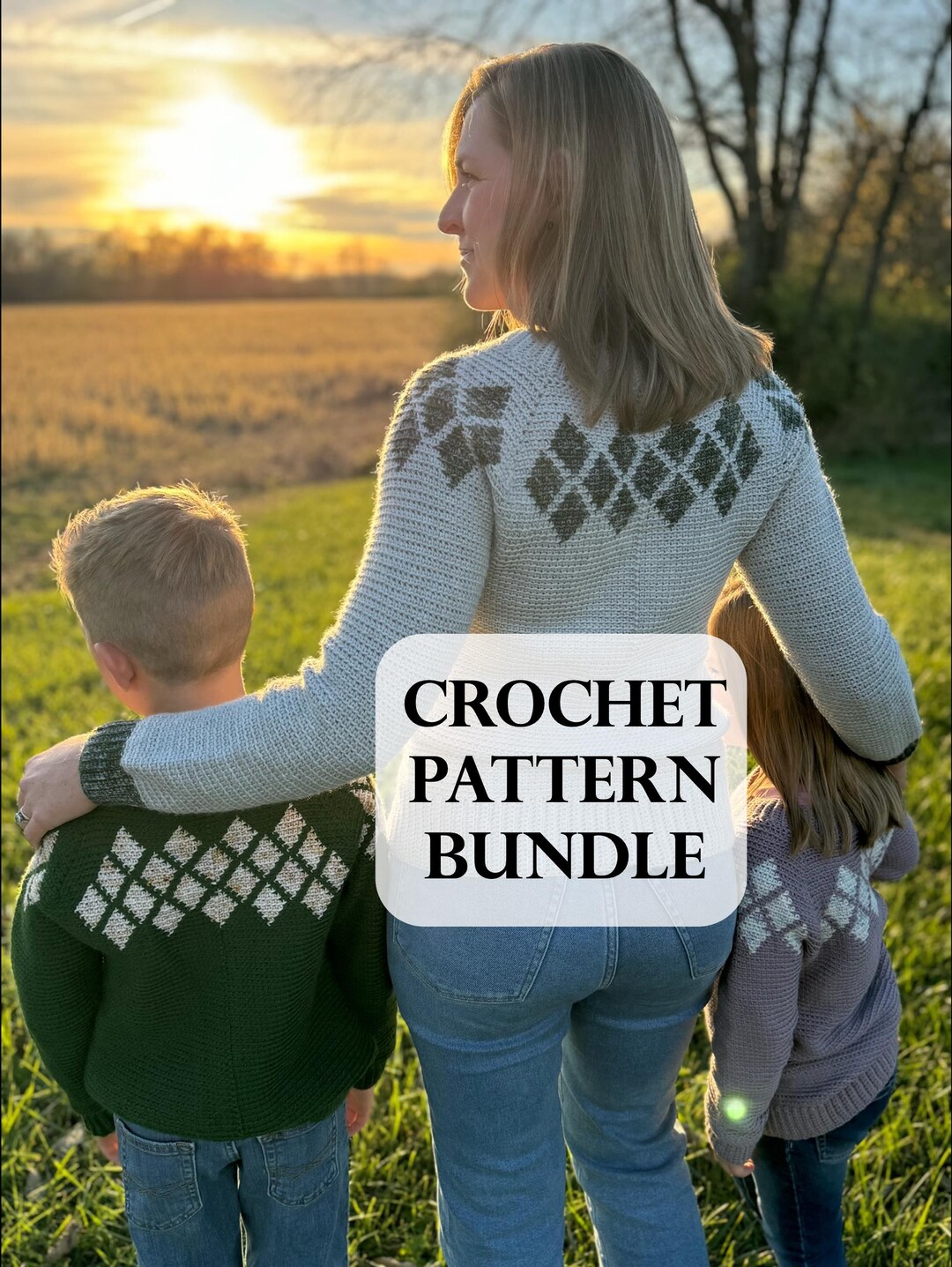 PATTERN BUNDLE, Explorer Sweater, Crochet Raglan Pullover, Colorwork ...