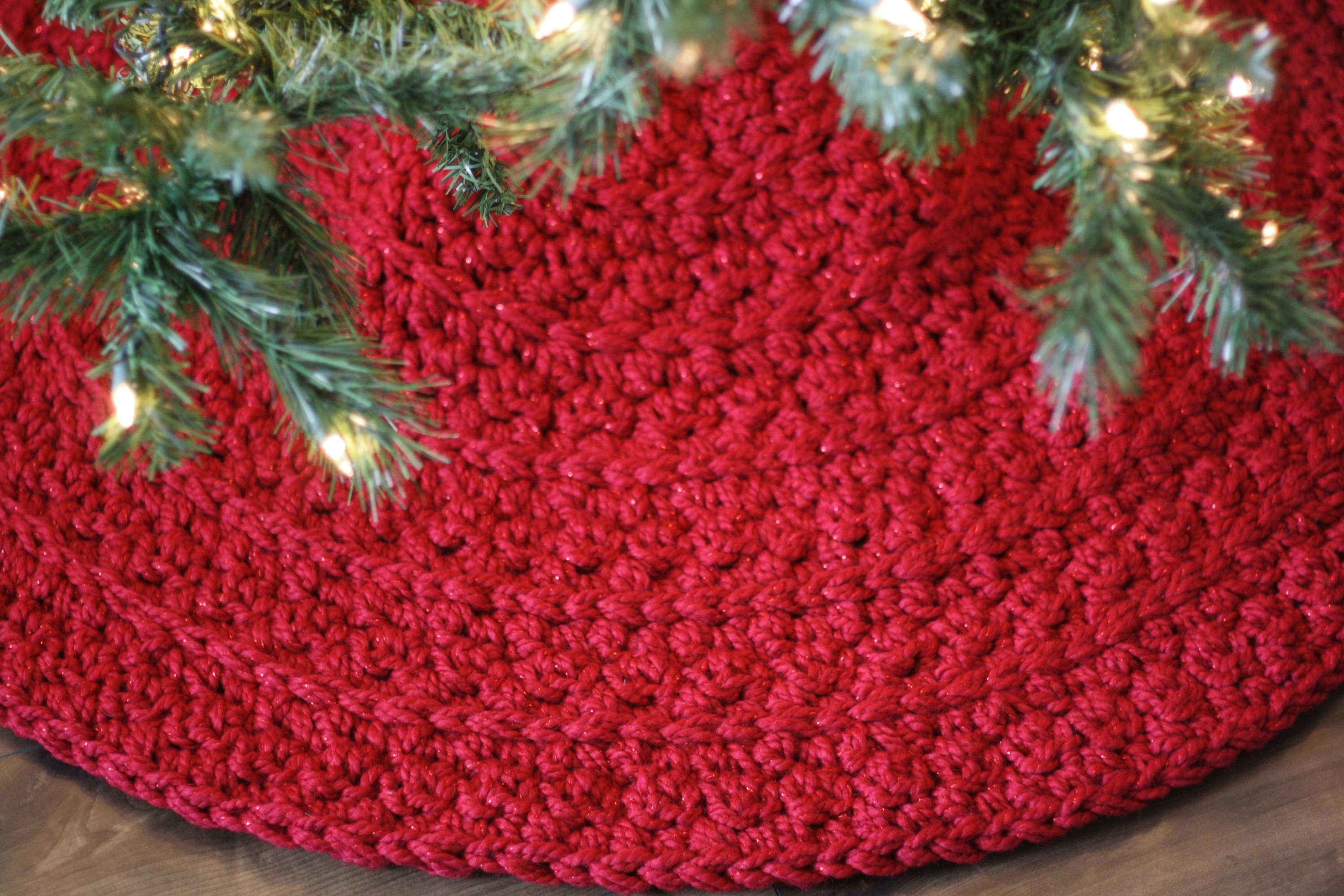 Crochet Christmas Tree Skirt, Rustic Decor, Farmhouse Decor, off White ...