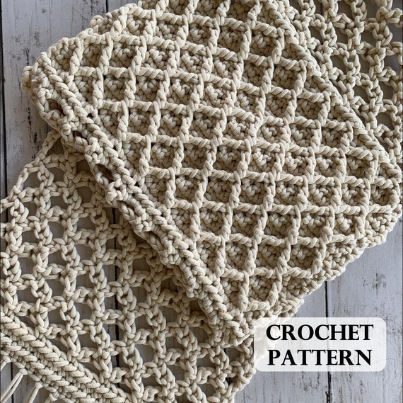 PATTERN Ember Diamond Table Runner Crochet Pattern | Etsy