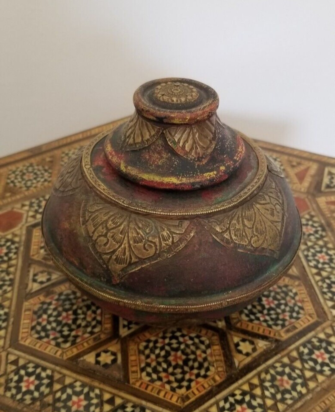 Antique Islamic Wood Copper Jewelry Box Hand Made - Etsy