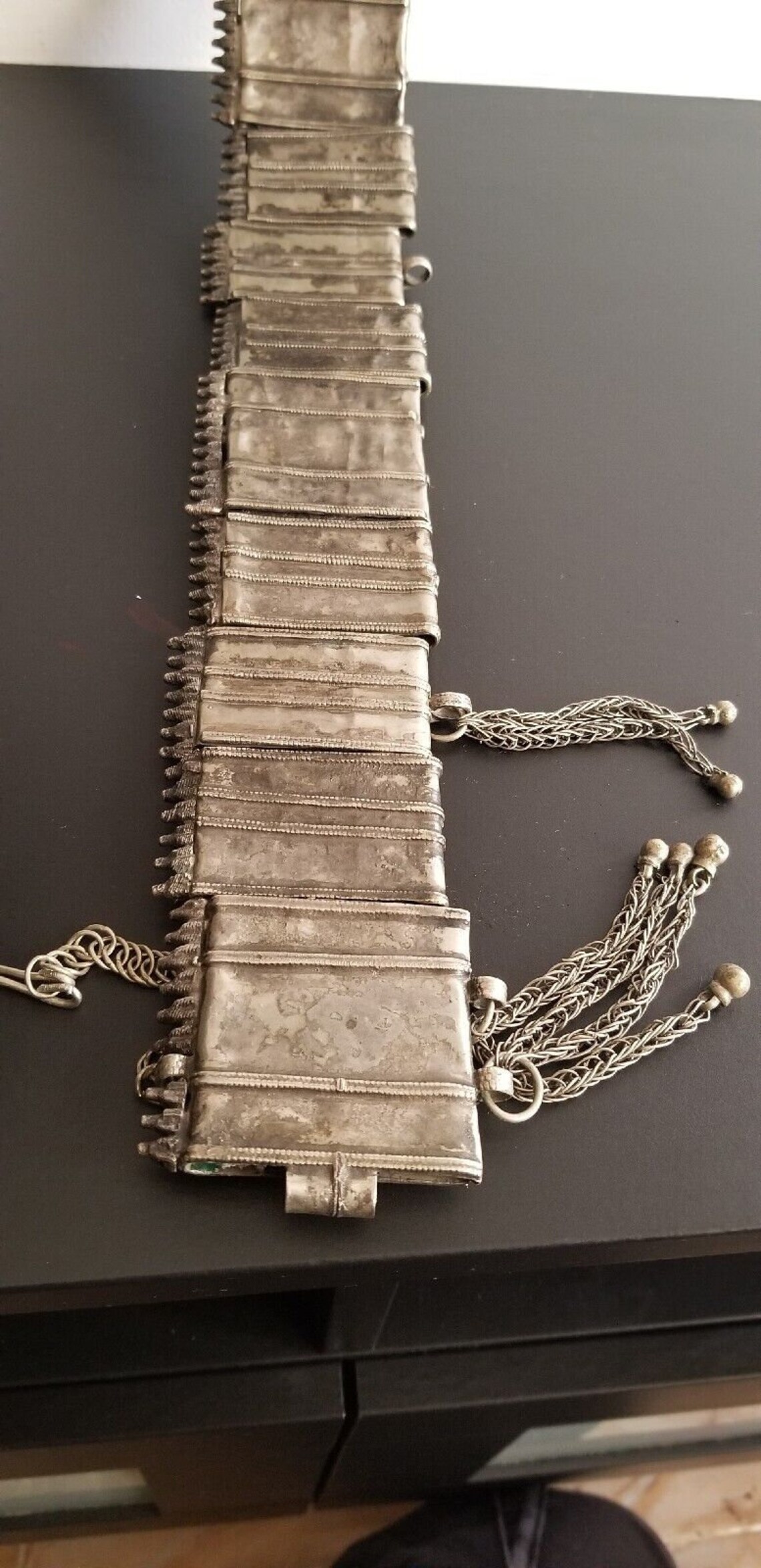 Antique Silver Yemeni Jewish Large Belt Handmade With Agate Stones 900 ...