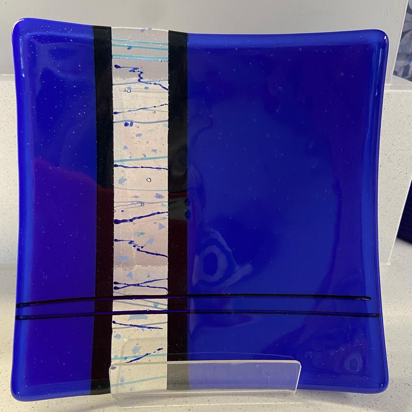 Fused Glass Plate Unique Art Dish Decorative Plate Food - Etsy