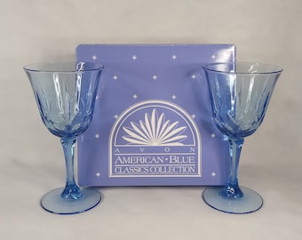 Blue Avon Goblets - Etsy