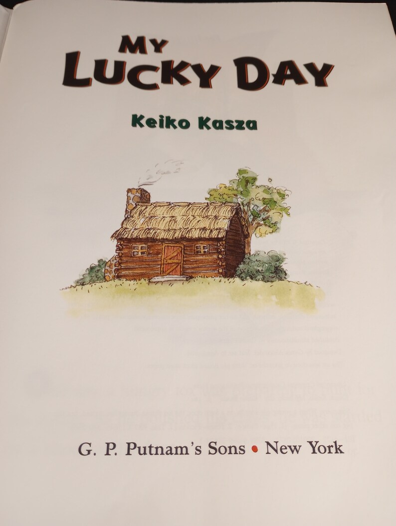 My Lucky Day Children's Book by Keiko Kasza - Etsy