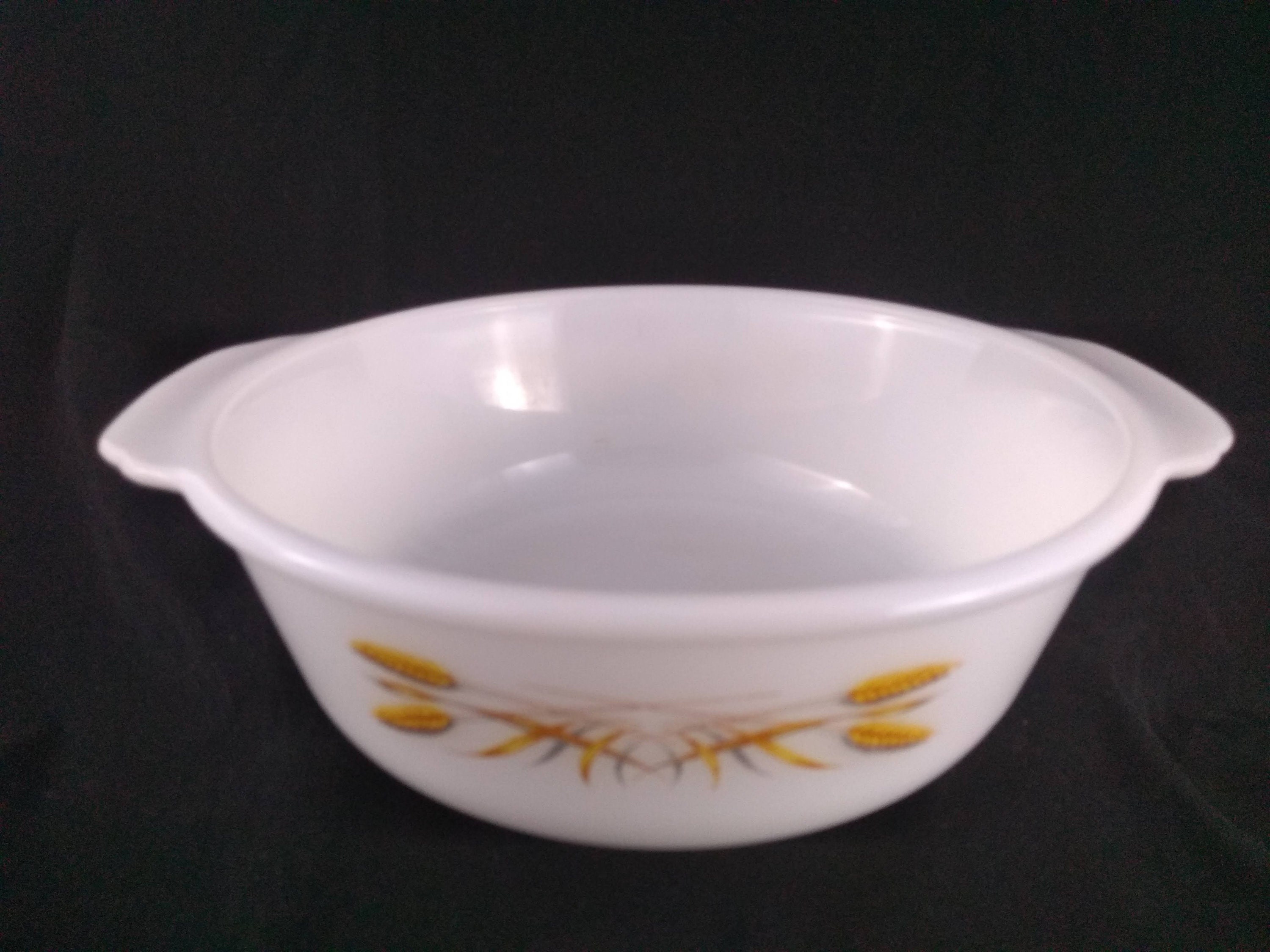 Fire King 1.5 Quart Casserole Wheat Pattern - Etsy UK