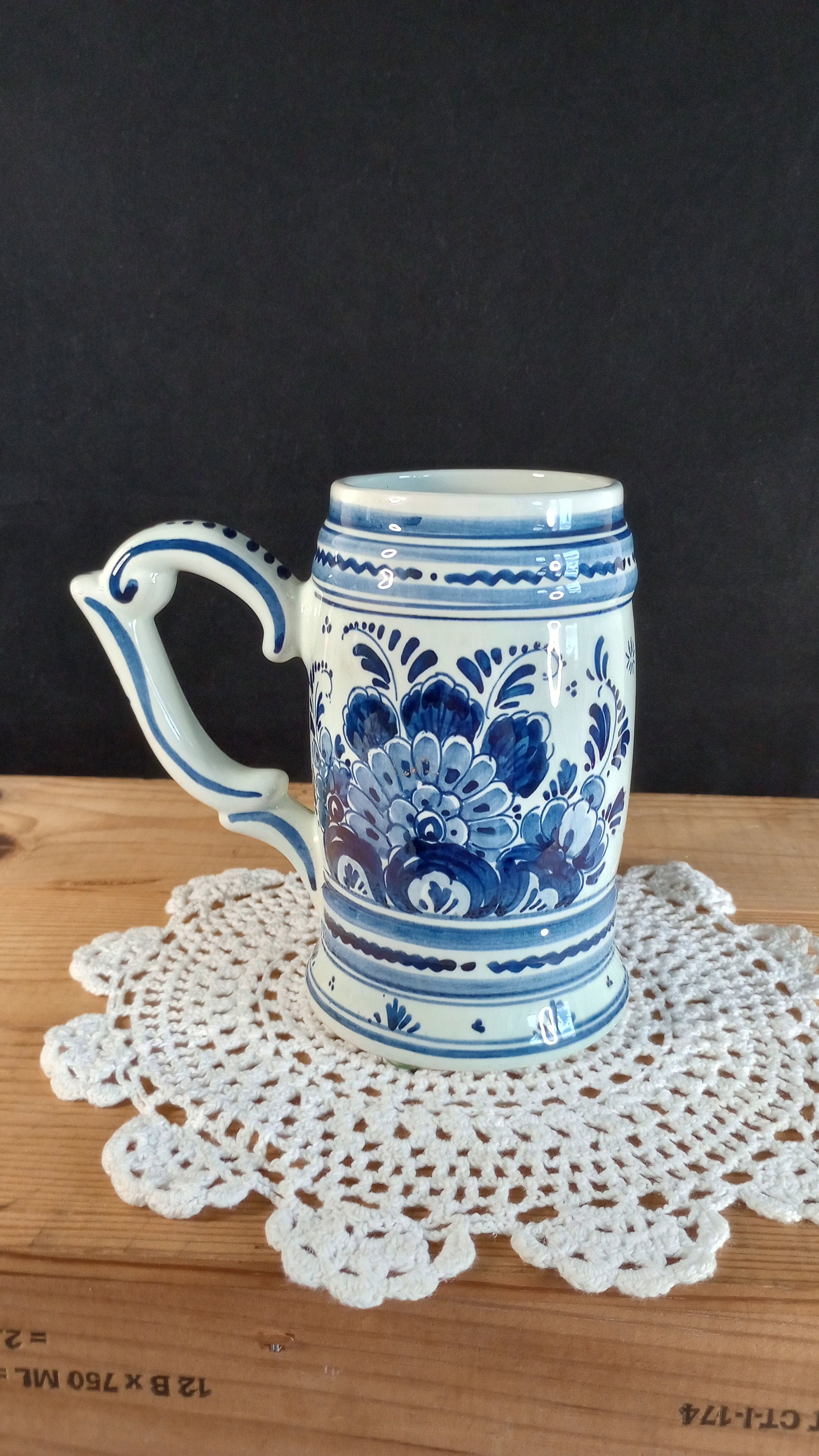 Beautiful Blue Delft Stein Floral Decoration Holland - Etsy