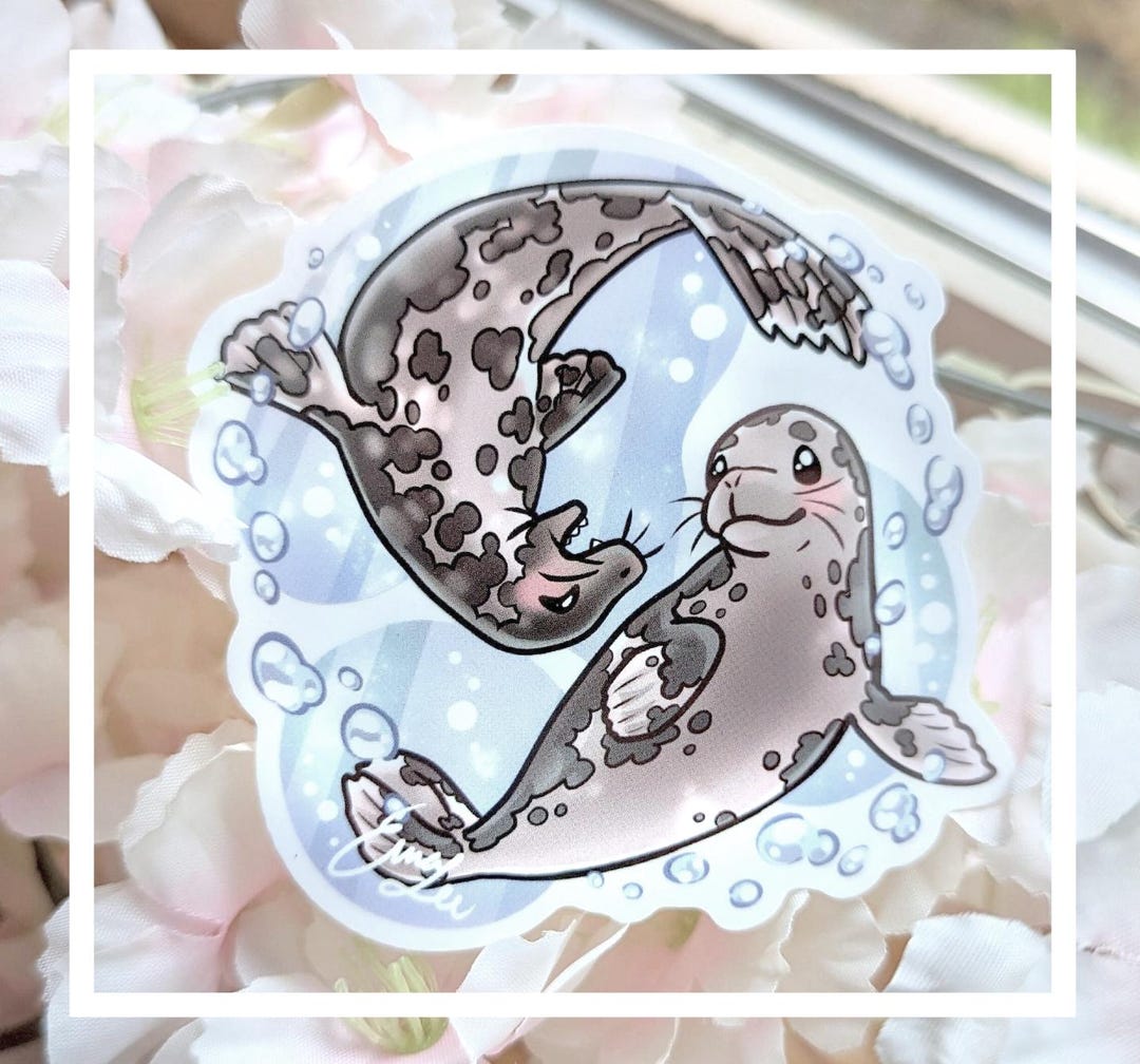 Seal Sticker – 3 Inch Waterproof Transparent Vinyl Decal - Playful ...