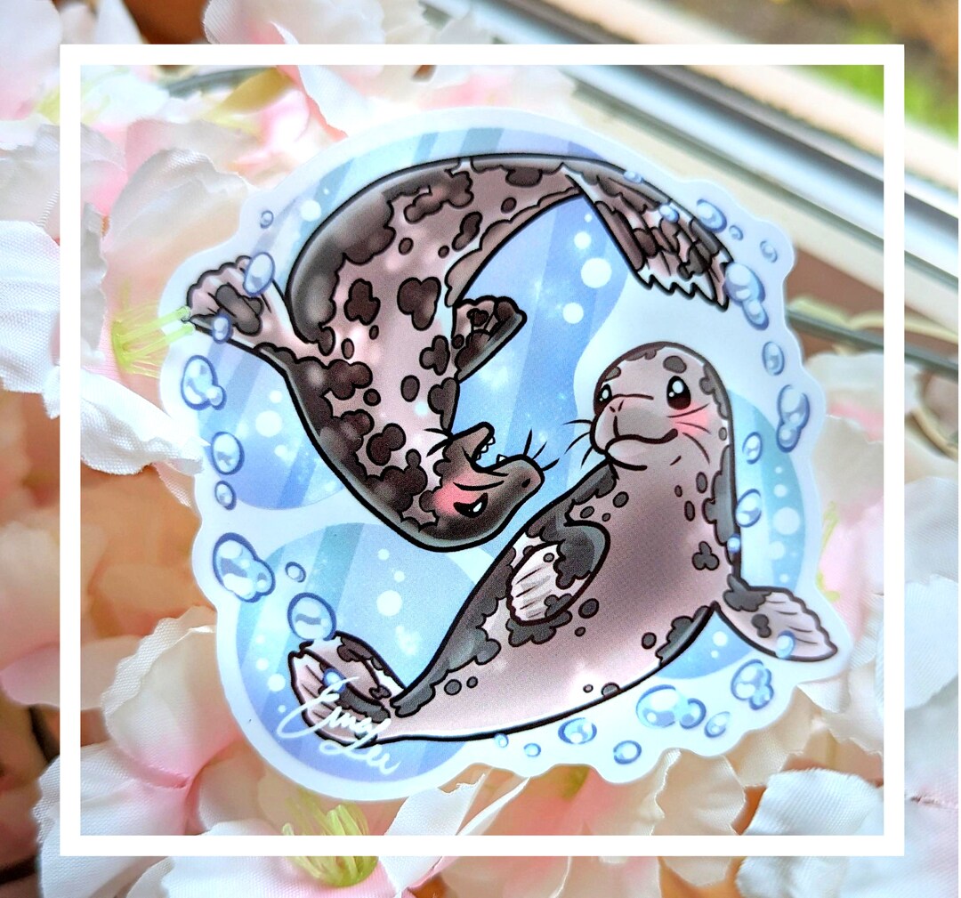 Seal Sticker: Waterproof & Transparent Vinyl Decal - 3 Inch - Playful ...