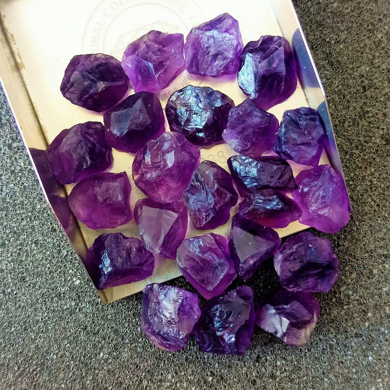 Raw Amethyst Crystal - Etsy