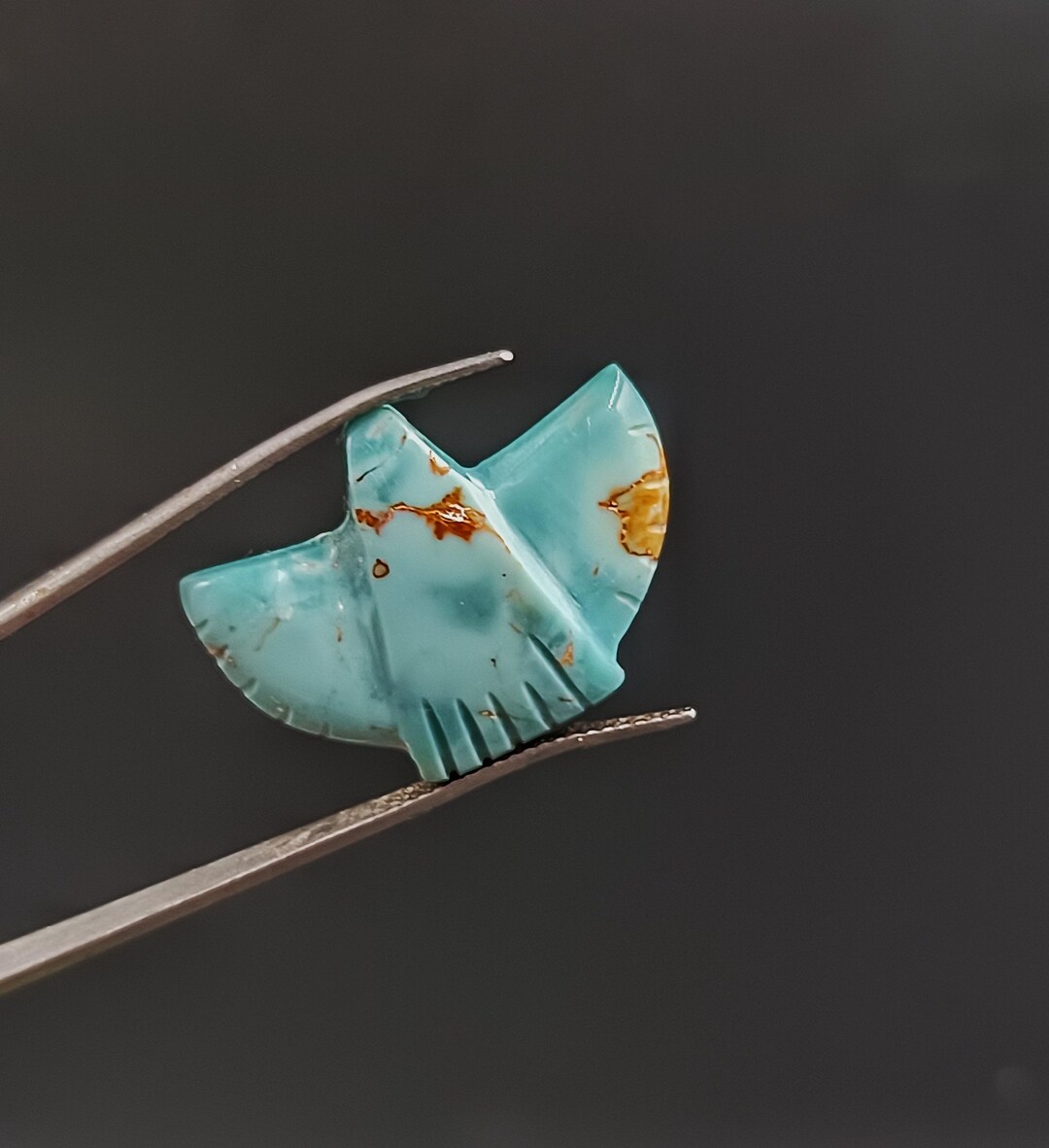 Turquoise Eagle Carving Bird, Loose Charm Bird, Beautiful Hand Carve ...