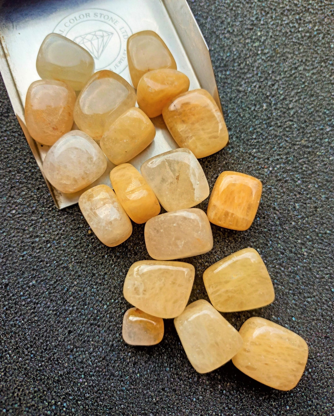 Natural Yellow Jade Tumble - Healing Tumble - Pocket Crystal - Crystal ...