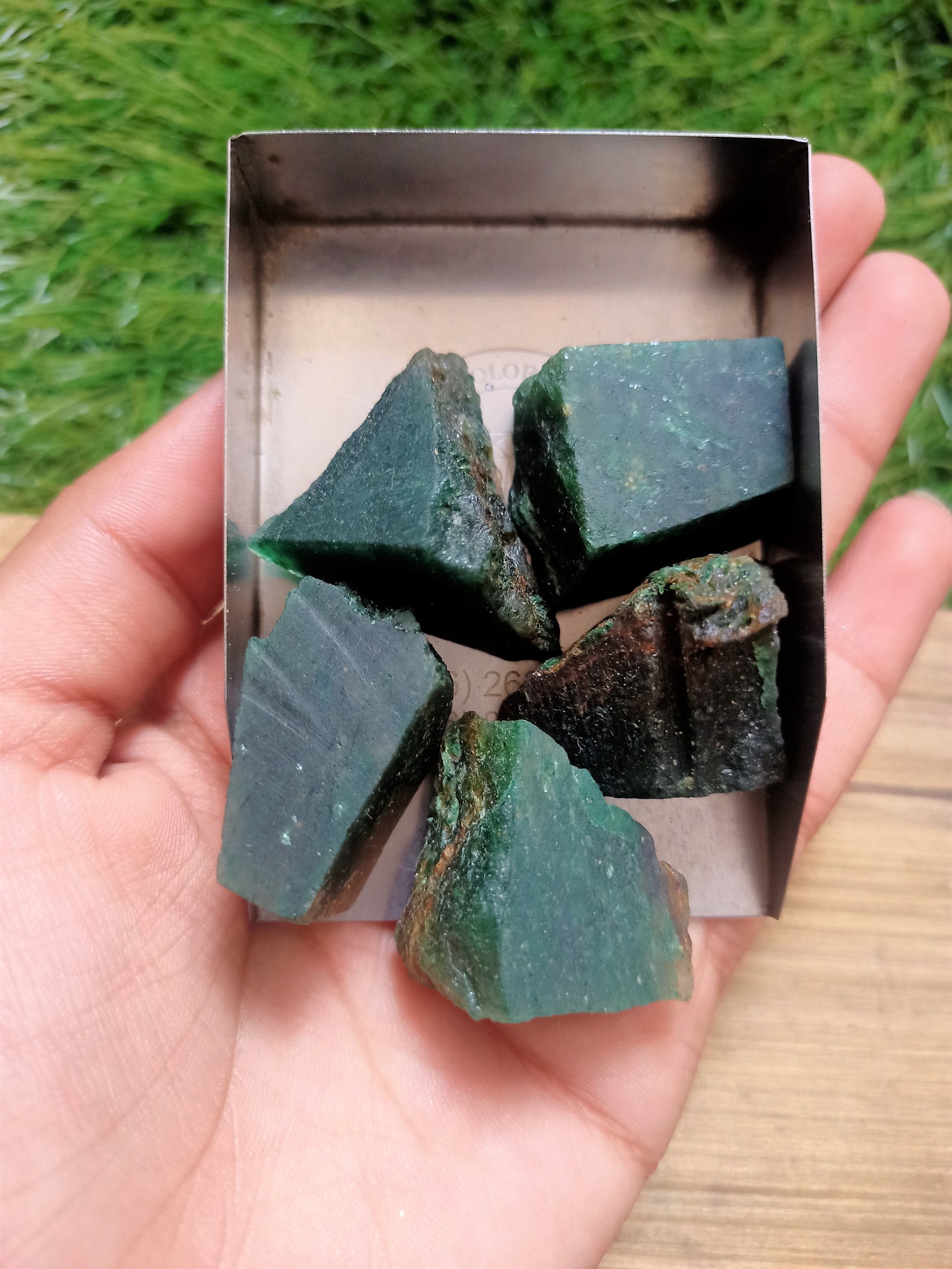 5 Pieces Natural Raw Green Jade Crystal, Raw Green Jade Stone, Raw ...