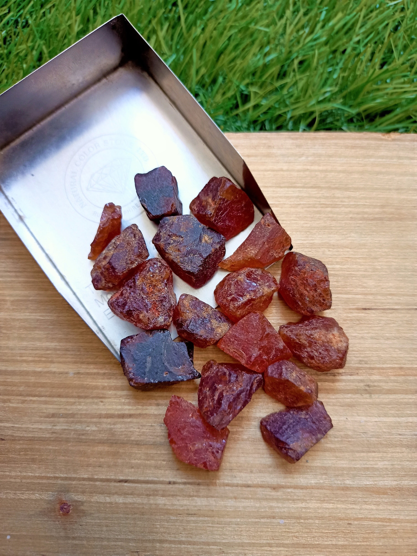 Raw Hessonite Crystal Natural Rough Gomed Gemstone Raw - Etsy