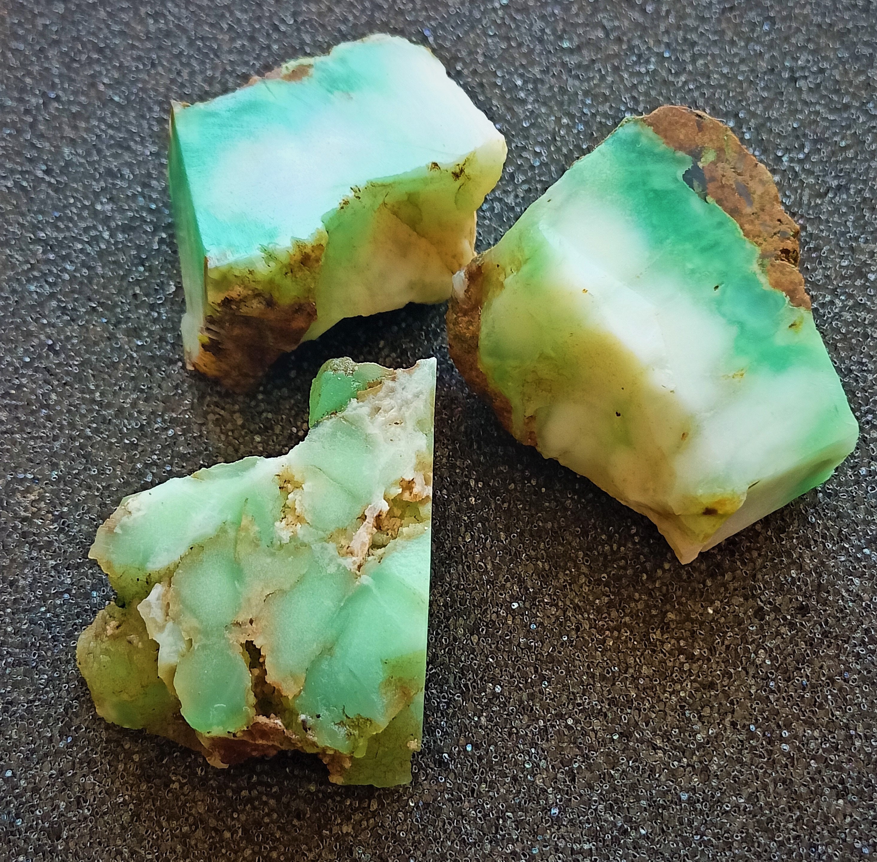 Cristal de crisoprasa crudo Piedra crisoprasa natural | Etsy