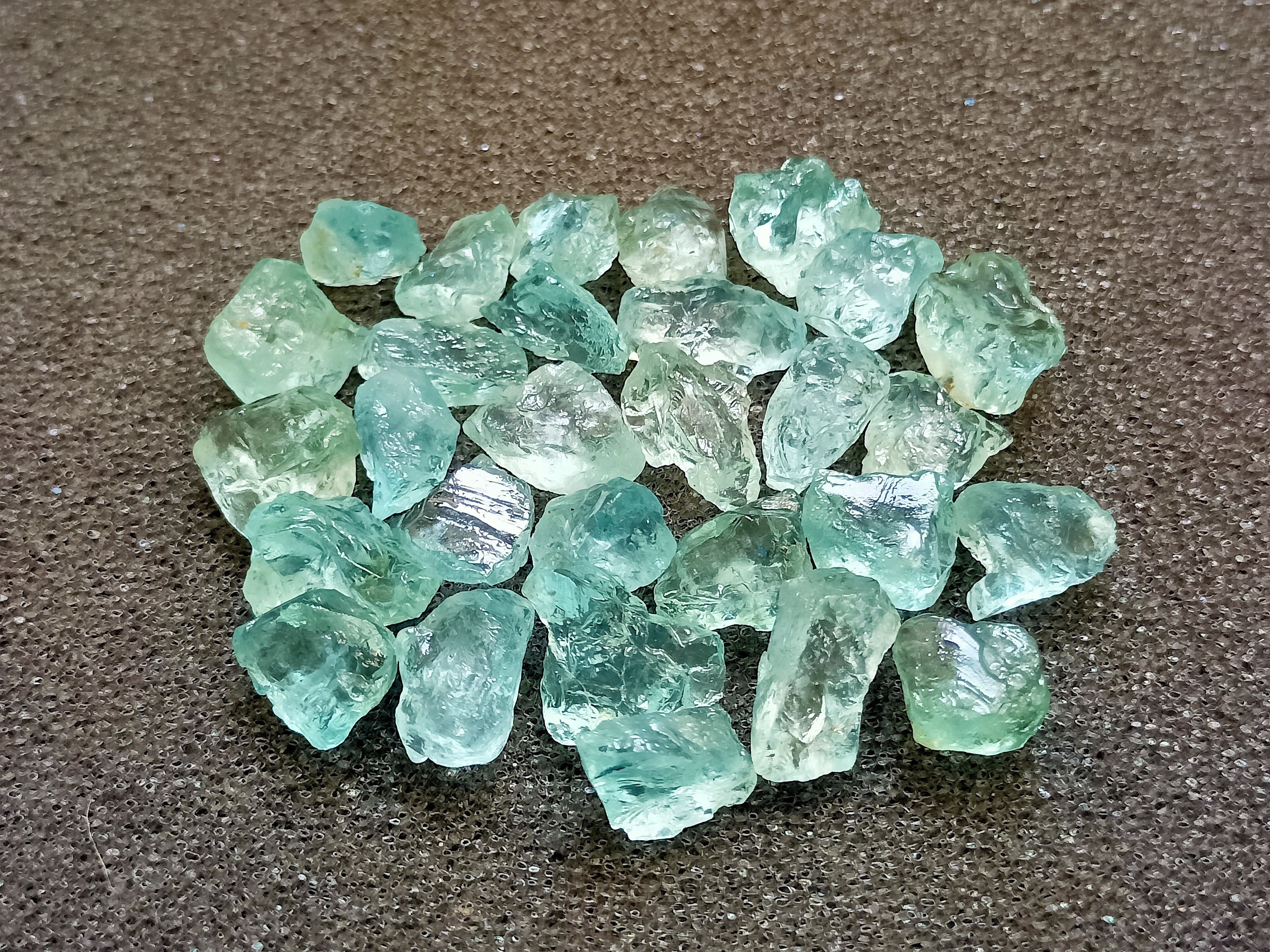 10 Pieces Natural Raw Aquamarine Crystal Untreated Blue | Etsy