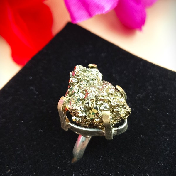 Rough Gemstone Ring - Etsy UK