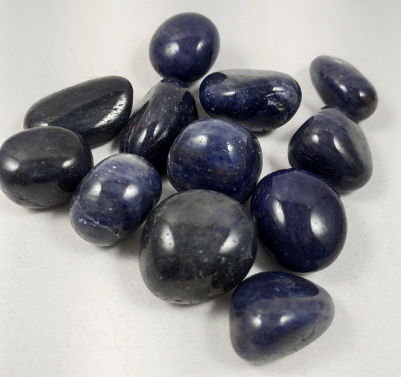 Natural Blue Jade Tumbled Loose Tumbled Pocket Crystal - Etsy