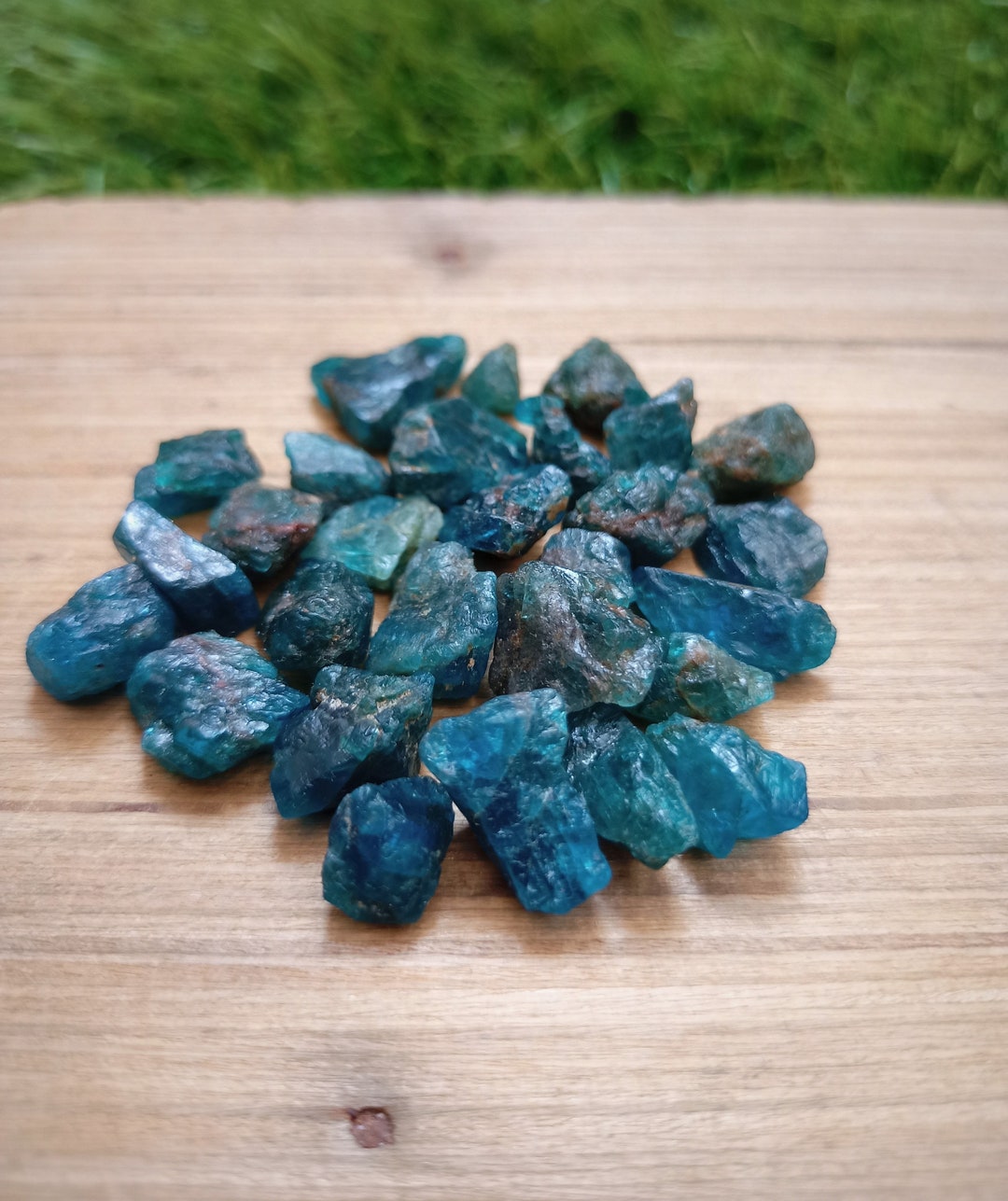 10 Piece Raw Blue Apatite Crystal, Mini Gemstone, Healing Stone - Etsy