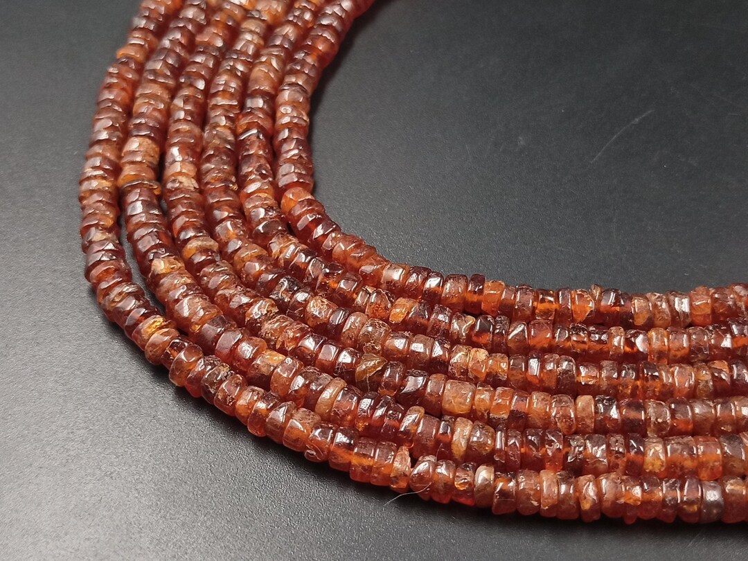 Natural Multi Stone Heishi Disc Beads Strands, Tyre Shape Stone, Smooth ...