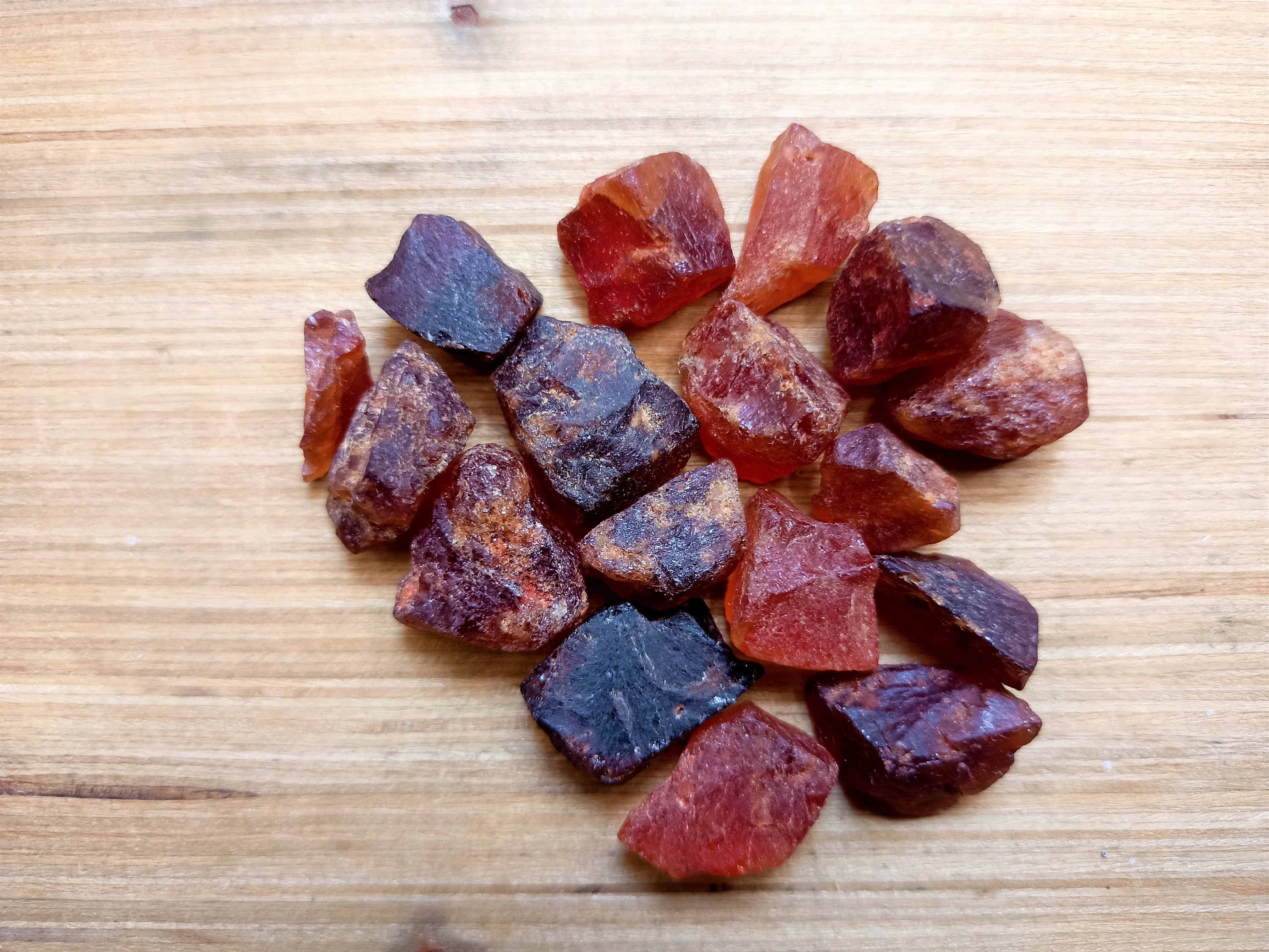 Raw Hessonite Crystal Natural Rough Gomed Gemstone Raw | Etsy