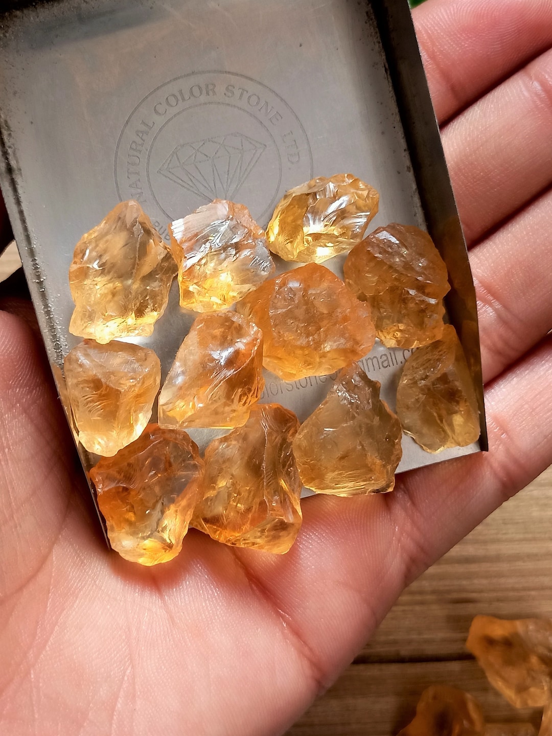 10 Piece Raw Citrine Stone, Natural Citrine, Rough Gemstone, Nuggets ...