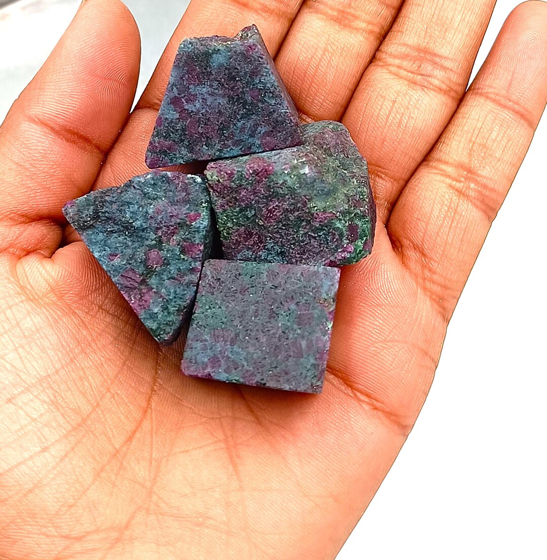 Raw Ruby Zoisite Stone, Natural Gemstone, Untreated Loose Chunk, July ...