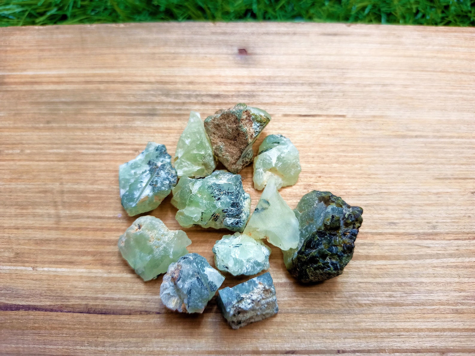 Raw Prehnite Crystal Natural Rough Gemstone for Jewelry | Etsy