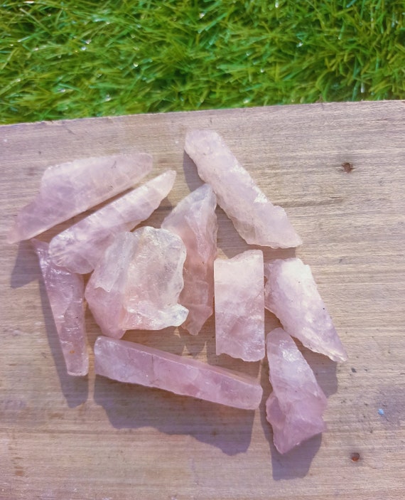 Raw Rose Quartz Crystal Natural Rose Quartz Stone Rose | Etsy