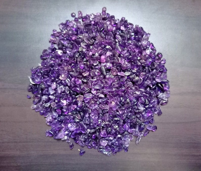 Natural Loose Amethyst Chips Stone, Purple Gemstone Chips, Crown Chakra ...