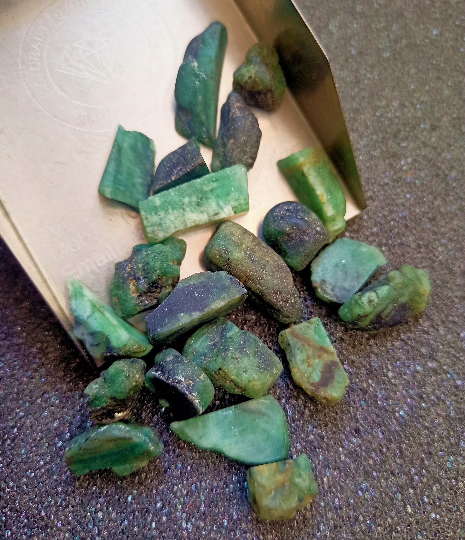 10 Piece Natural Raw Emerald Crystal Natural Stone Genuine - Etsy UK