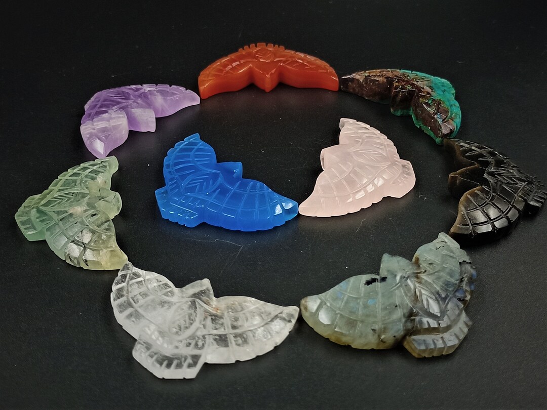 Natural Gemstone Eagle Carving Bird, Beautiful Hand Carved Pendant ...