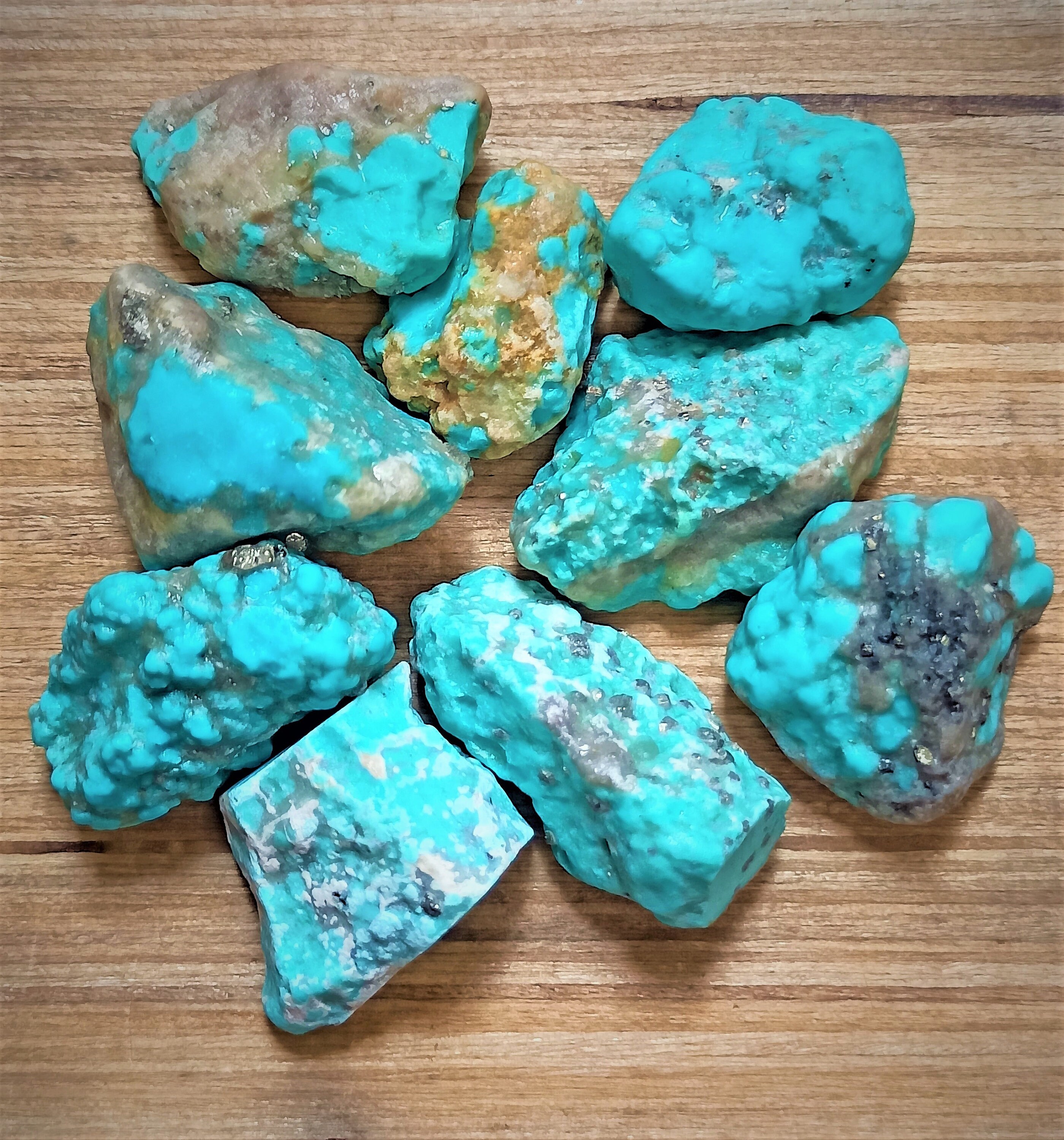 Natural Raw Turquoise Natural Specimen with Pyrite Inside | Etsy