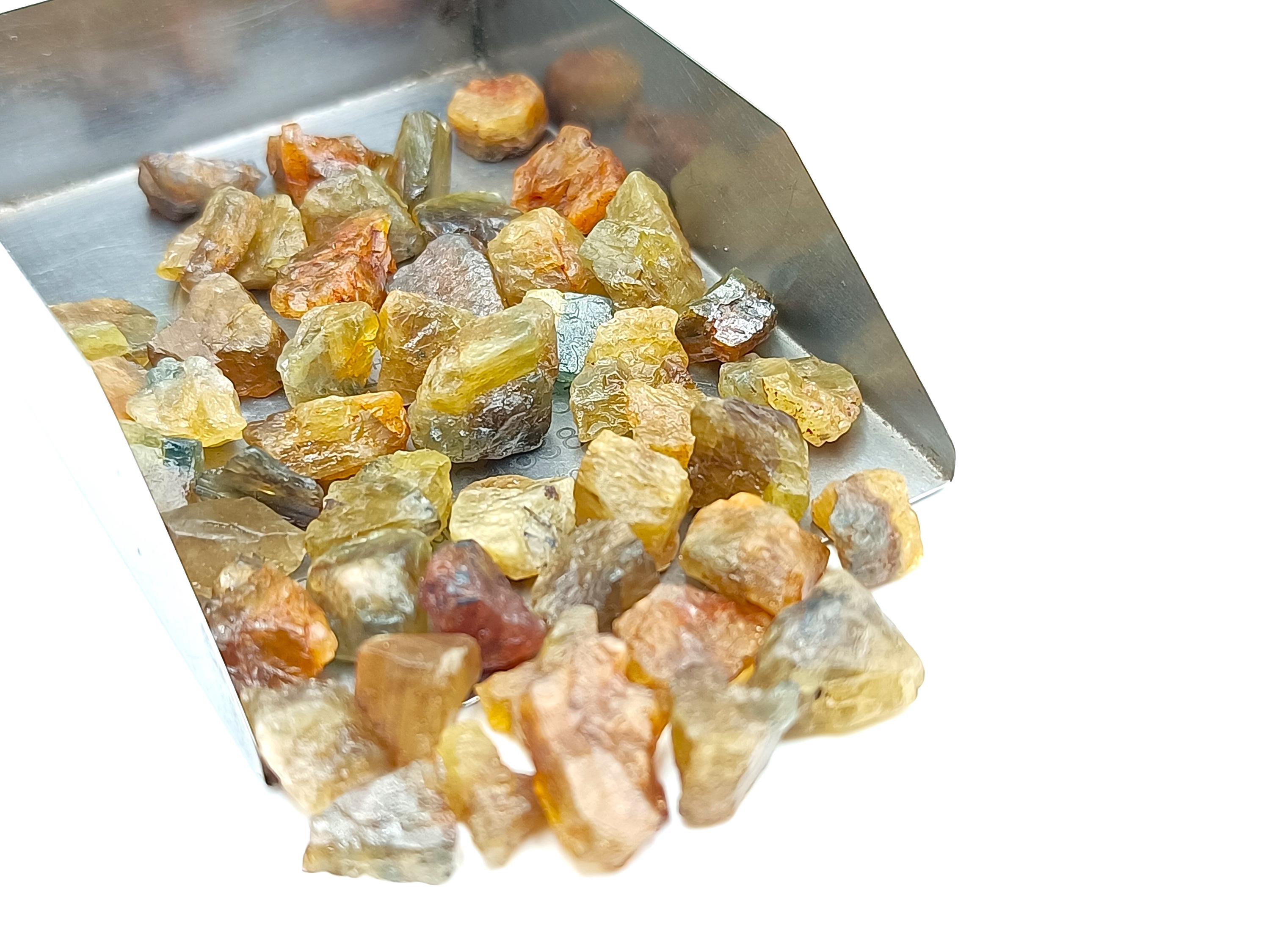 Raw Yellow Sapphire Rough Stone, Natural Mini Sapphire, 15 Pcs Loose ...