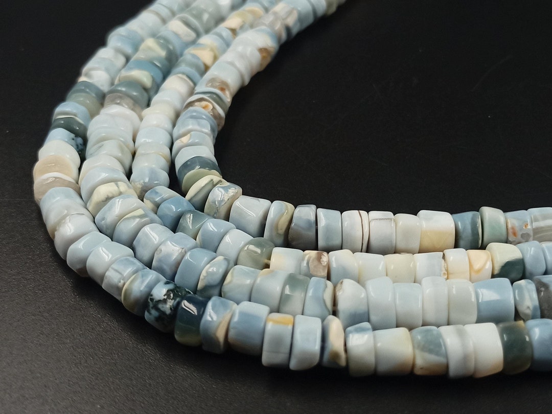 Natural Multi Stone Heishi Disc Tyre Beads Strands, Tire Shape, Smooth ...