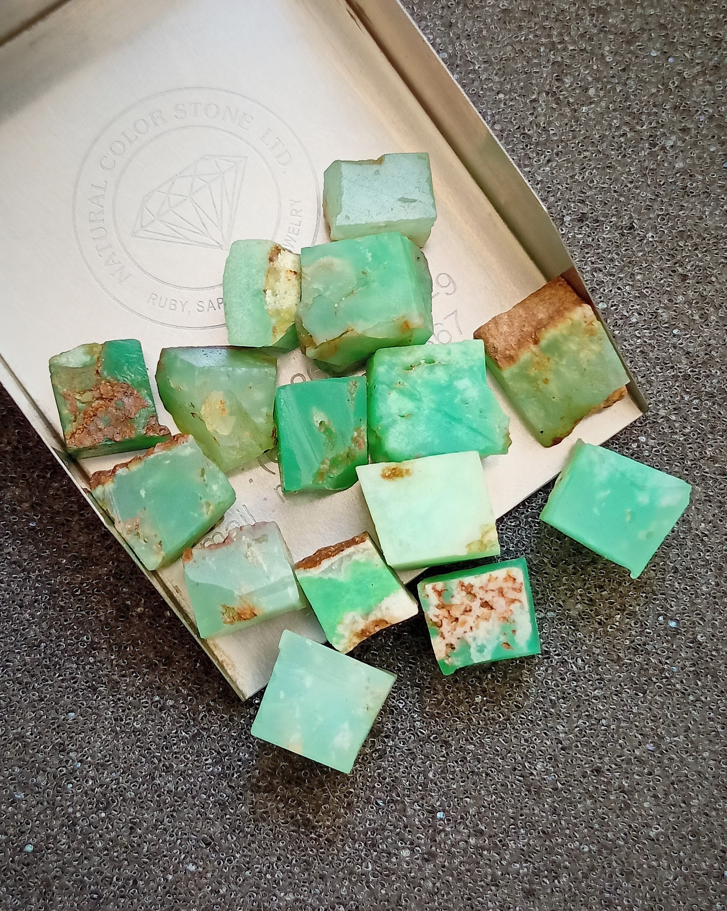 5 Piece Raw Chrysoprase Crystal Natural Chrysoprase Stone - Etsy